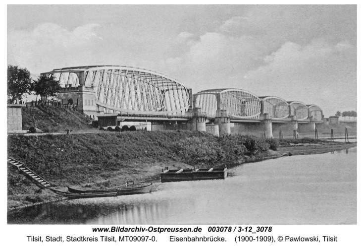 Bildarchiv Ostpreußen, Tilsit, Eisenbahnbrücke