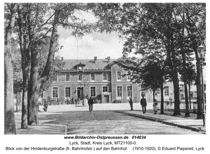 Bildarchiv Ostpreußen, Lyck, Blick von der Hindenburgstraße (fr ...
