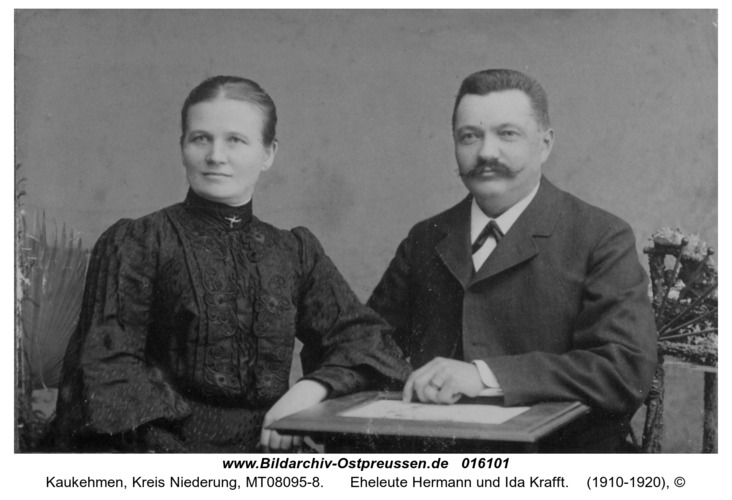 Bildarchiv Ostpreußen, Kuckerneese, Eheleute Hermann und Ida Krafft