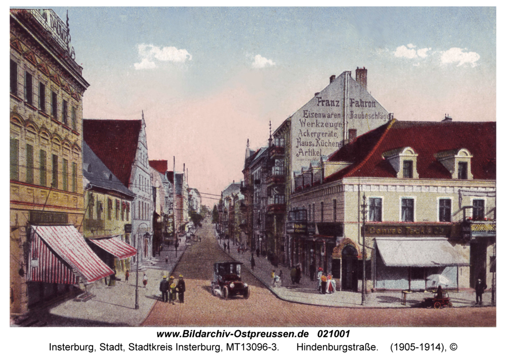 Bildarchiv Ostpreußen, Insterburg, Hindenburgstraße