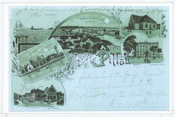 Bildarchiv Ostpreußen, Pillau, Seestadt, Potpourrikarte