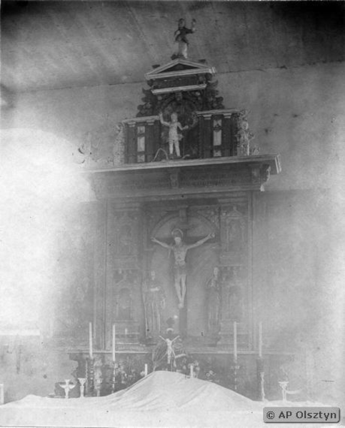 Archiwum Zdjęć - Prusy Wschodnie, Jucha, Ev. Kirche - Altar mit ...