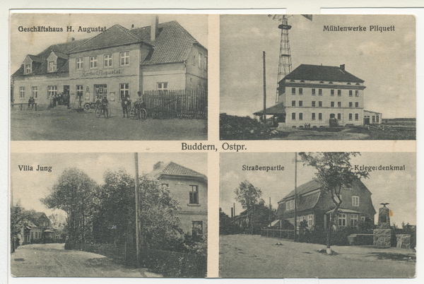 Archiwum Zdjęć - Prusy Wschodnie, Buddern, Geschäftshaus H. Augustat ...